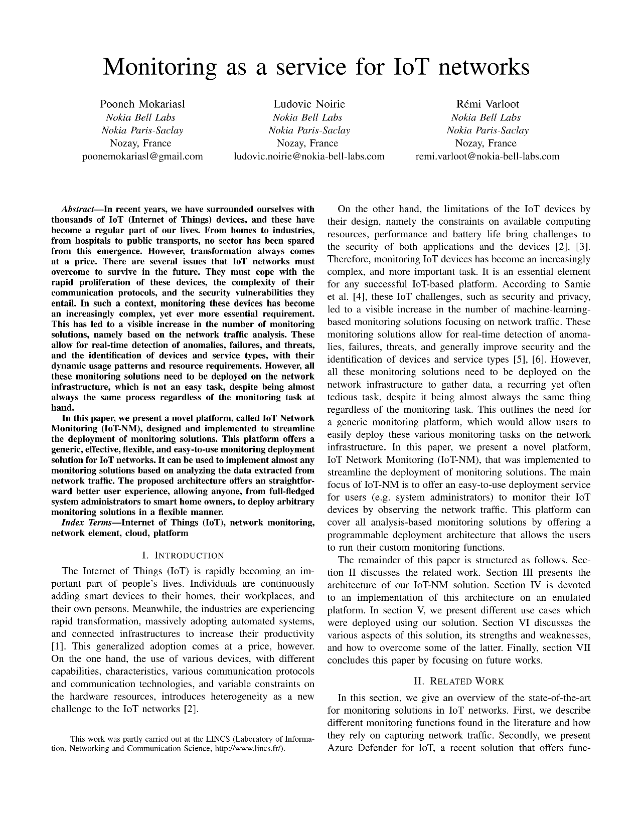 Monitoring as a service for IoT networks | Nokia.com